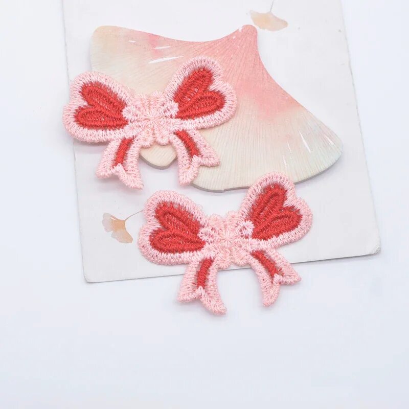 Набор из 12 аппликаций с бантом Diy Super Paradise Red