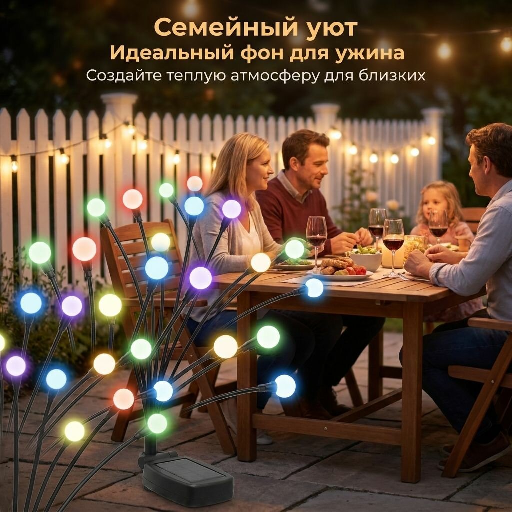 Уличный светильник, количество ламп:10шт для улицы 10 ламп