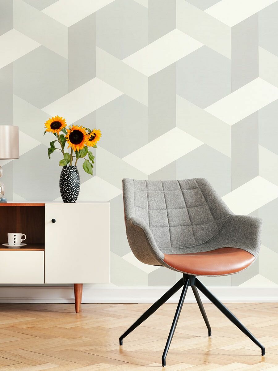 Обои флизелиновые 1.06 виниловые Минимал 6048-24 Deco-Deco, геометрия, для спальни, гостиной, кухни, коридора, детской, метровые