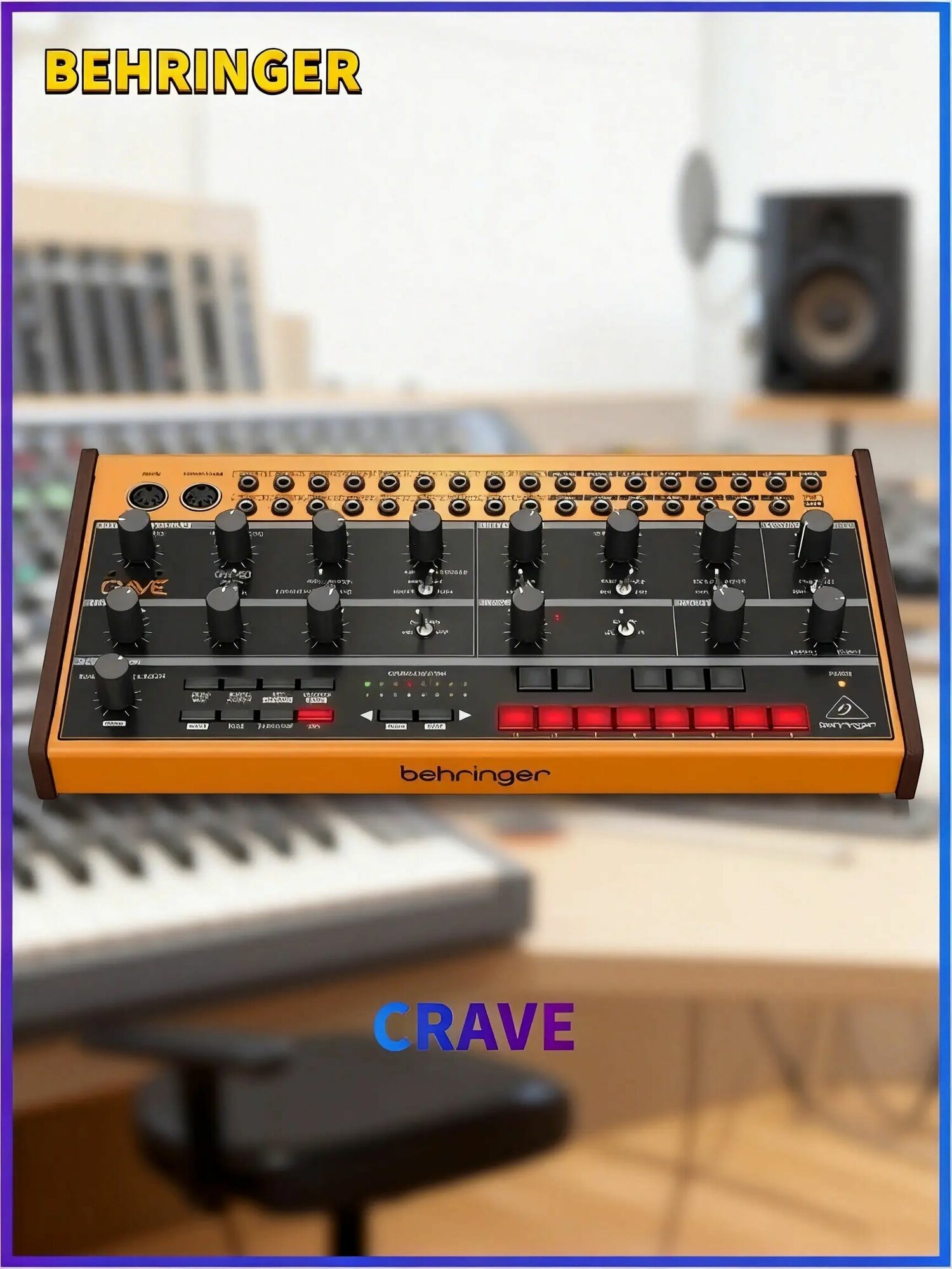 Полумодульный аналоговый синтезатор Behringer Crave.