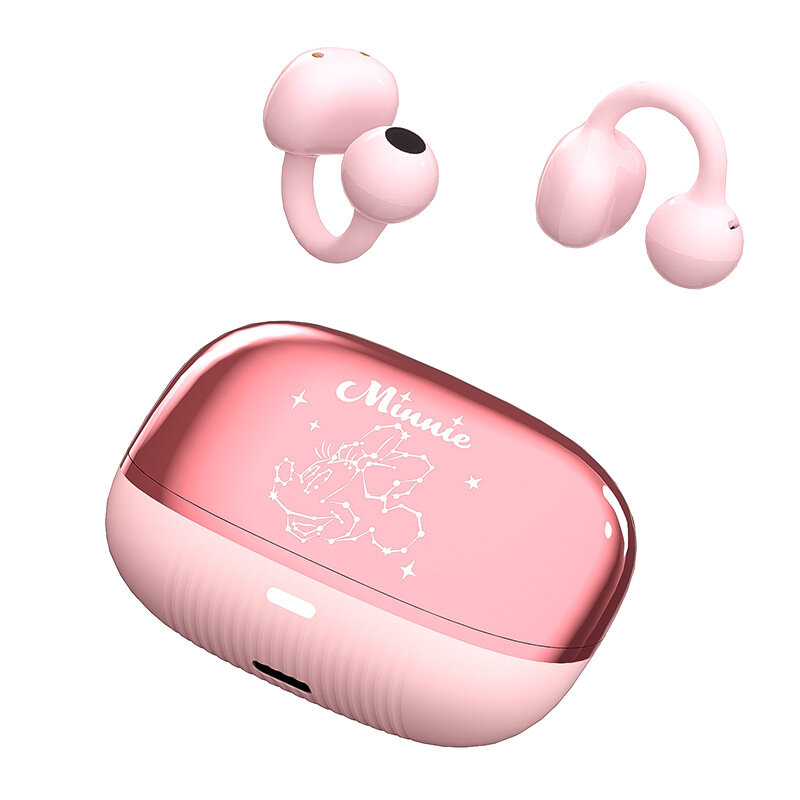 Disney Minnie Pink TWS Bluetooth наушники с ИИ-переводом, беспроводной стереозвук, длительное время работы
