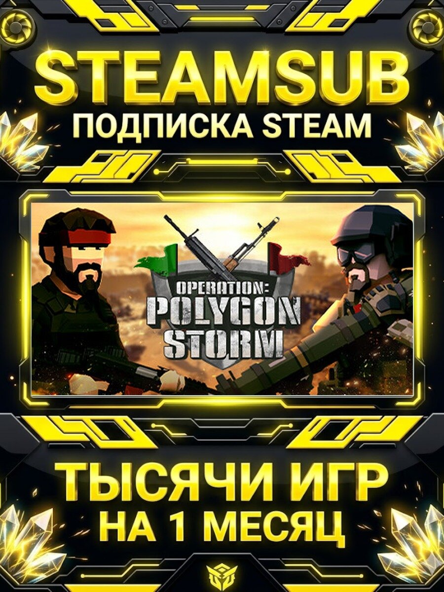 Operation: Polygon Storm — подписка Steam на месяц, 7000+ игр на аккаунтах для ПК (РФ + СНГ)