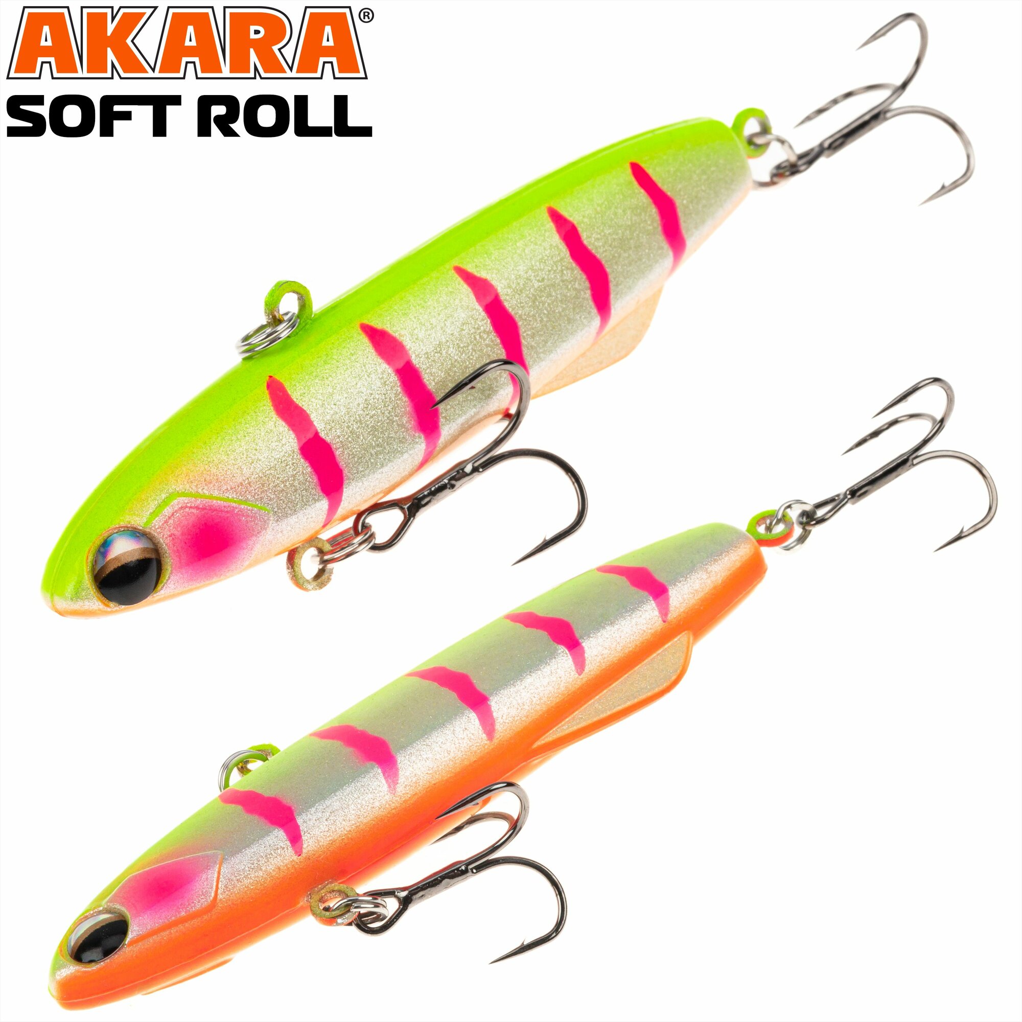 Воблер Akara раттлин Soft Roll 80 мм 28 гр. A292