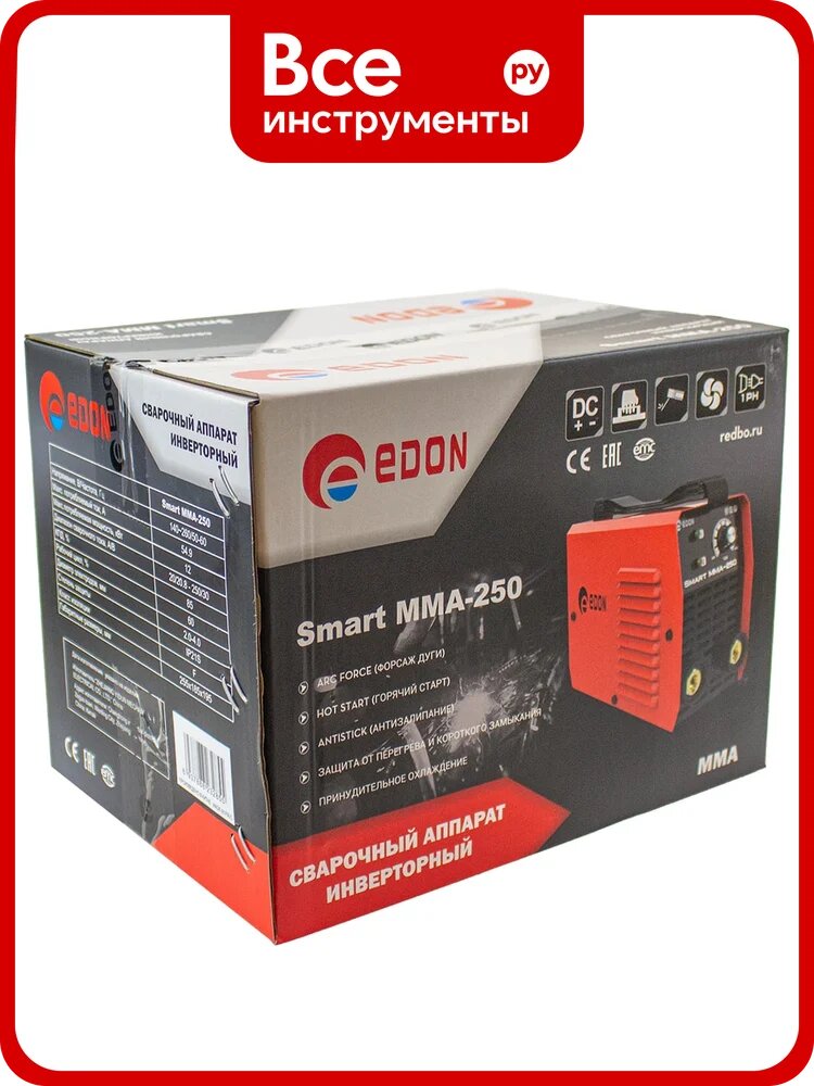 Инверторный сварочный аппарат EDON Smart MMA-250 27682