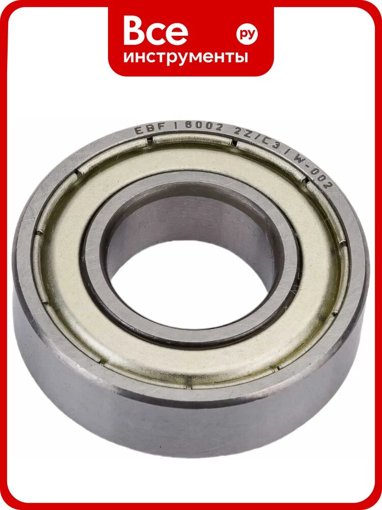 Подшипник EBF 6002 2Z/C3 прочной конструкции шариковый однорядный радиальный закрытый с двух