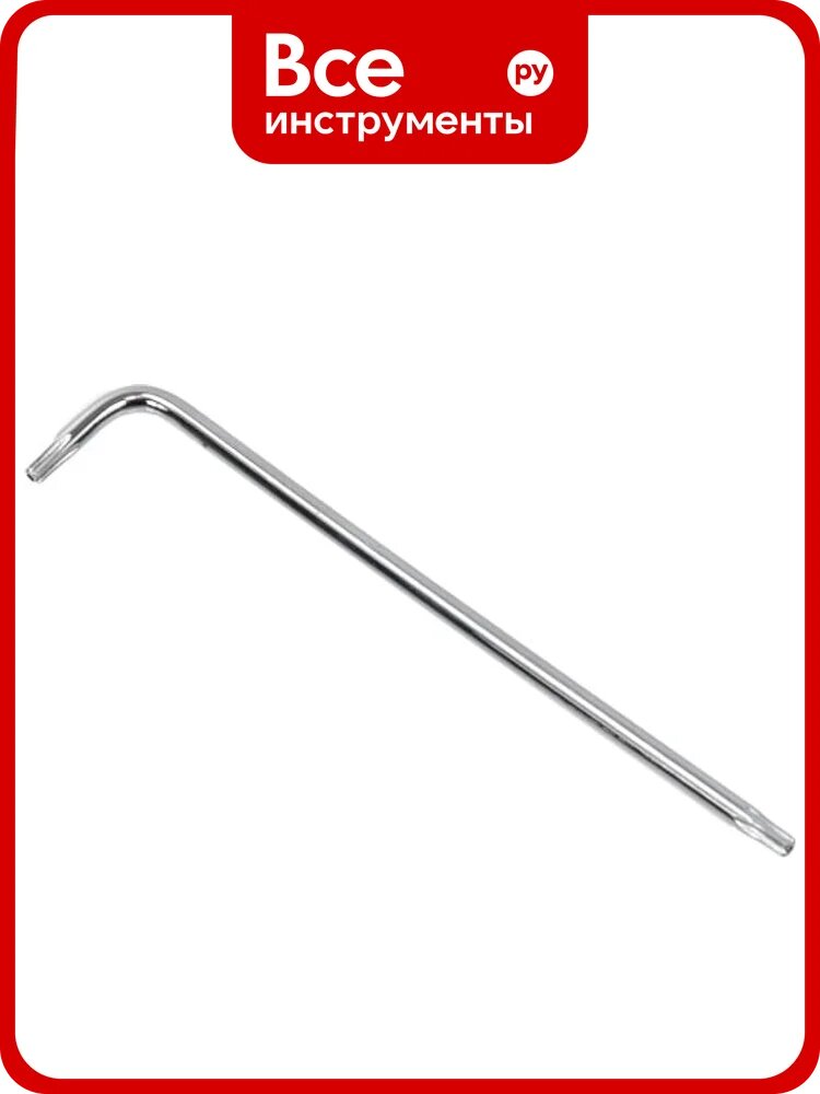 Ключ TOPTUL Г-образный, TORX T10 экстрадлинный, с отверстием, L=91 мм AIBE1009