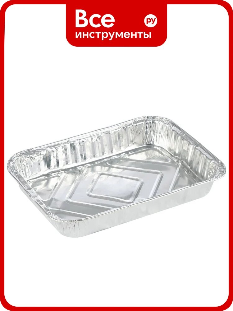 Форма для выпечки Mallony LAMINA, размер 22x16x3.5 см, из алюминиевой фольги, прямоугольная, одноразовая