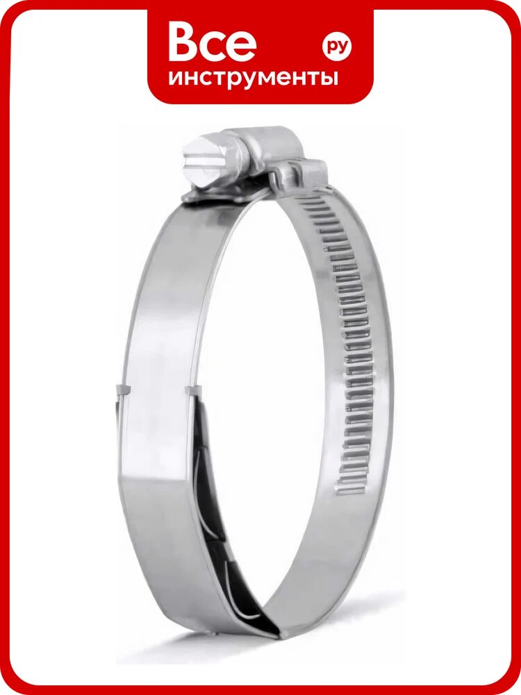 Хомут с пружинной вставкой KALE CLAMP KALE WD IS 23-35/12 W3 уп. 23-35 WD1273IS, червячный тип из нержавеющей стали