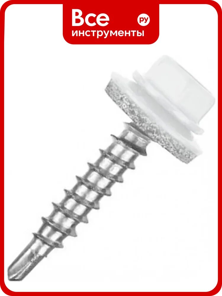 Саморез для крепления кровли STEELREX RAL9003 5.5x19, 70 шт. 0140055019B4000070329003