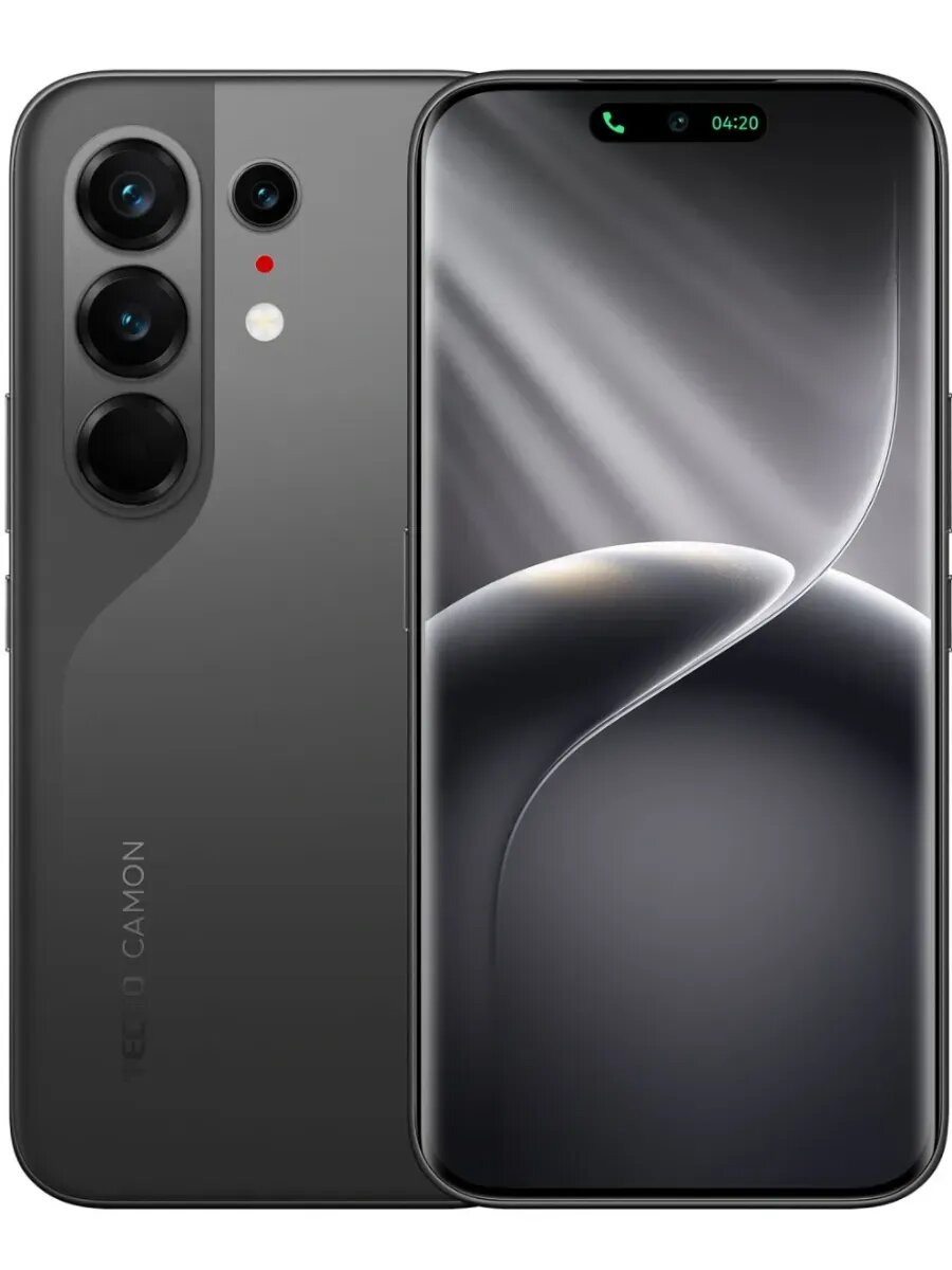 Смартфон Tecno Camon 50 Ultra 5G 8/256 ГБ Черный Ростест (EAC) (CN7c 256+8 Moonshadow Black)