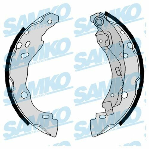 Колодки тормозные барабанные (комплект 4 шт.) Samko 88630