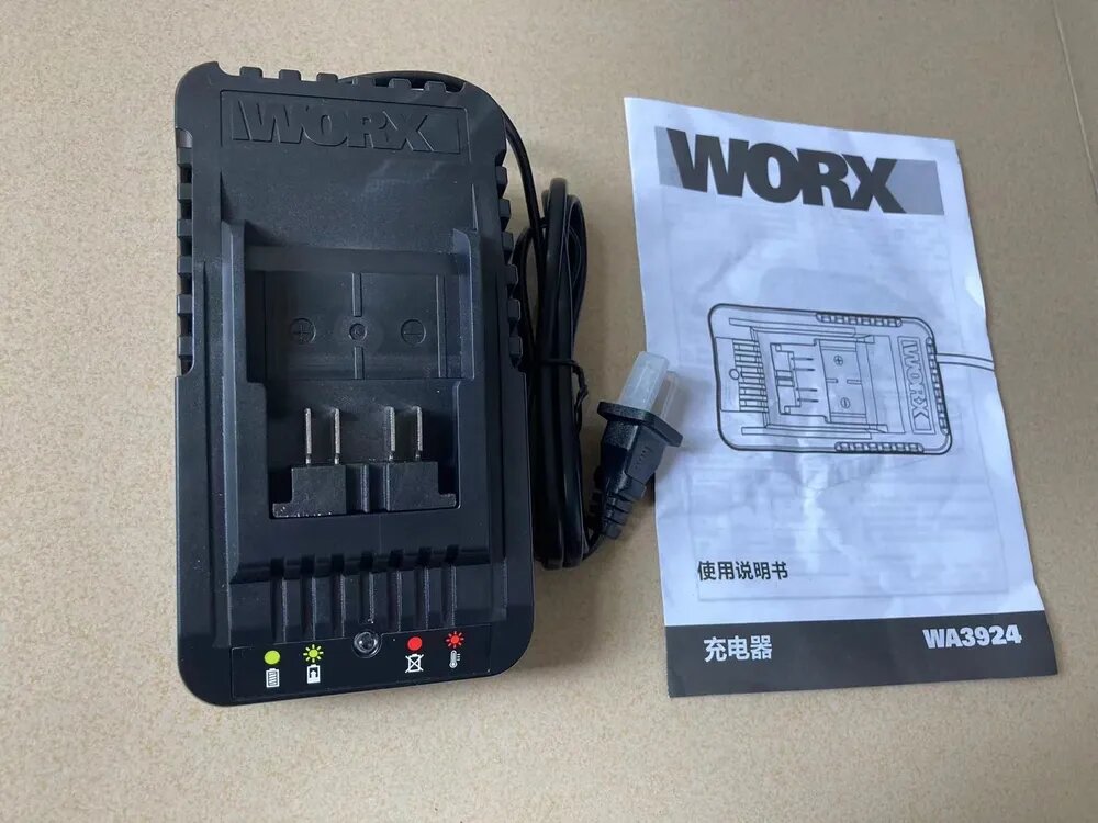 WORX WA3027 WA3924 Большие ножки 4.0 5.0 Батарейки WU279 388 808 Зарядное устройство