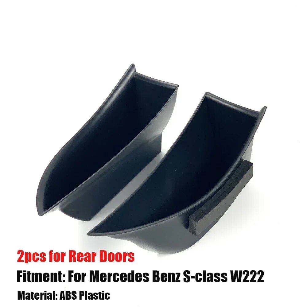Для Mercedes Benz S class W222 S320 S350 S400 S500 2014-20 LHD автомобильные аксессуары дверная ручка ящик для хранения держатель для телефона лоток карман