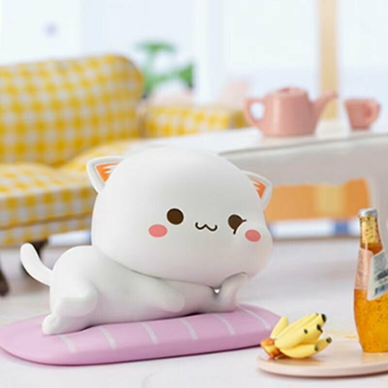 Милая игрушка-сюрприз в виде персикового котенка от Miniso, 1 случайный товар, унисекс.
