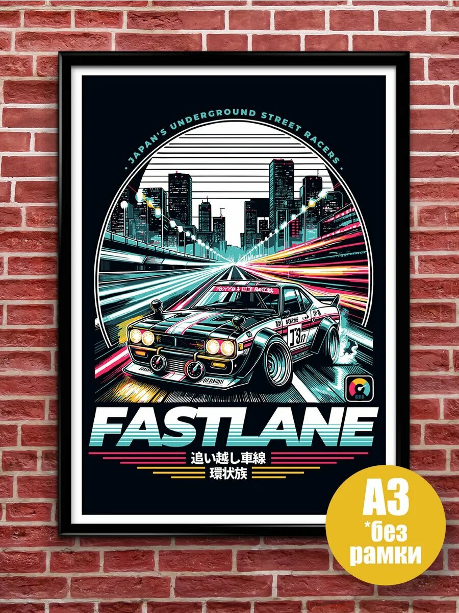 Постер интерьерный JDM, А3 (297*420), без рамы
