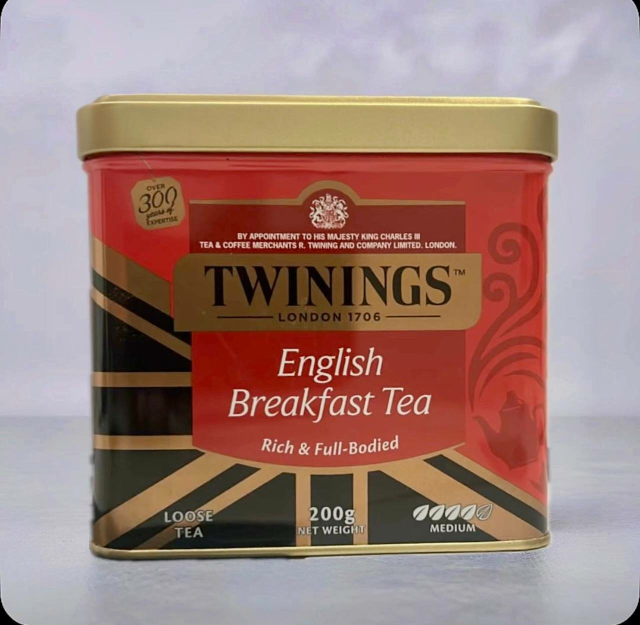 Чай черный рассыпной Twinings English Breakfast Tea, 200 г. Original