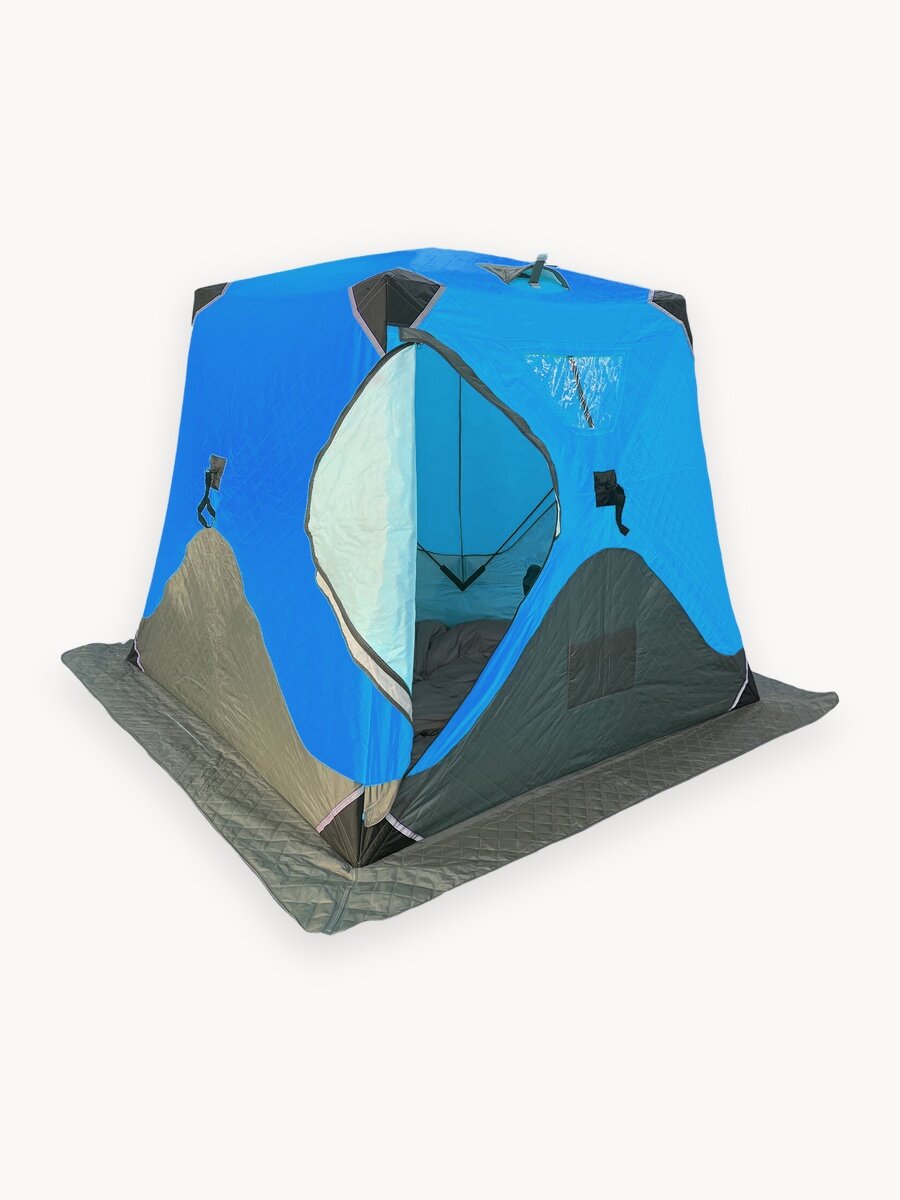 Палатка зимняя для рыбалки утепленная трехслойная куб