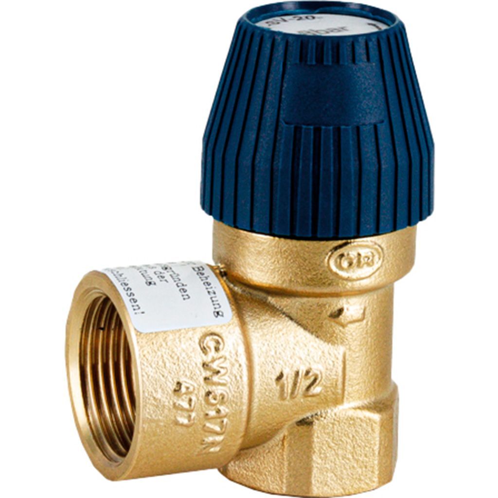 Клапан предохранительный Stout SVS-0030-006015 1/2"х3/4" 6 бар, для систем водоснабжения