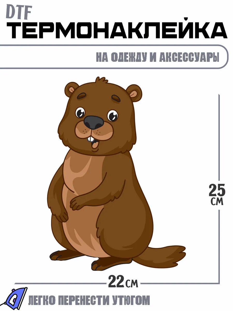 Термонаклейка бобер