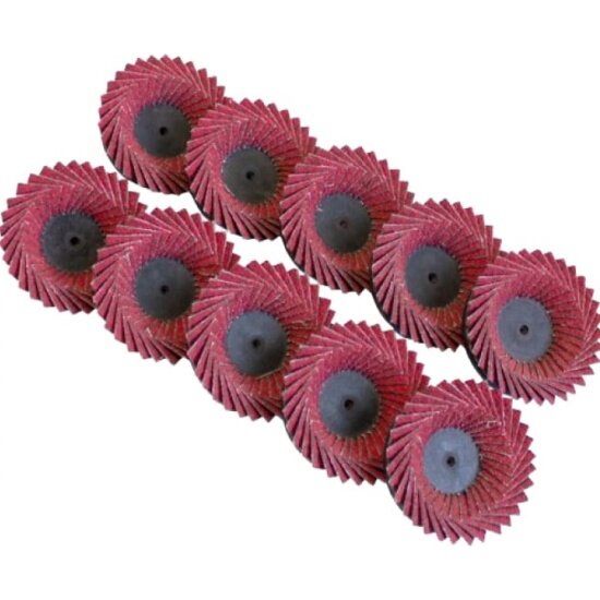 Круг шлифовальный Rock Force лепестковый 50мм (№100)(к-т 10шт)