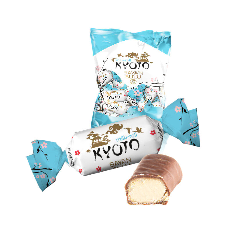 Шоколадные конфеты KYOTO milk roll(Киото), 1 кг, Баян Сулу