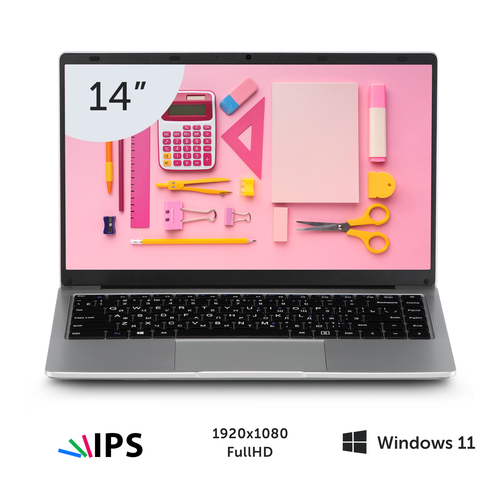 Ноутбук Azerty RB-1450 (14" IPS 1920x1080, Intel J4105 4x1.5 ГГц, 6 Гб ...