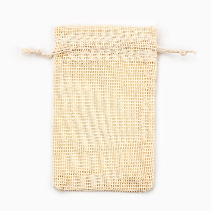 Хлопковый мешочек для украшений, подарков и трав, текстиль «Эко», плотность 150 г/м², 18×11.5 см, набор 10 шт.