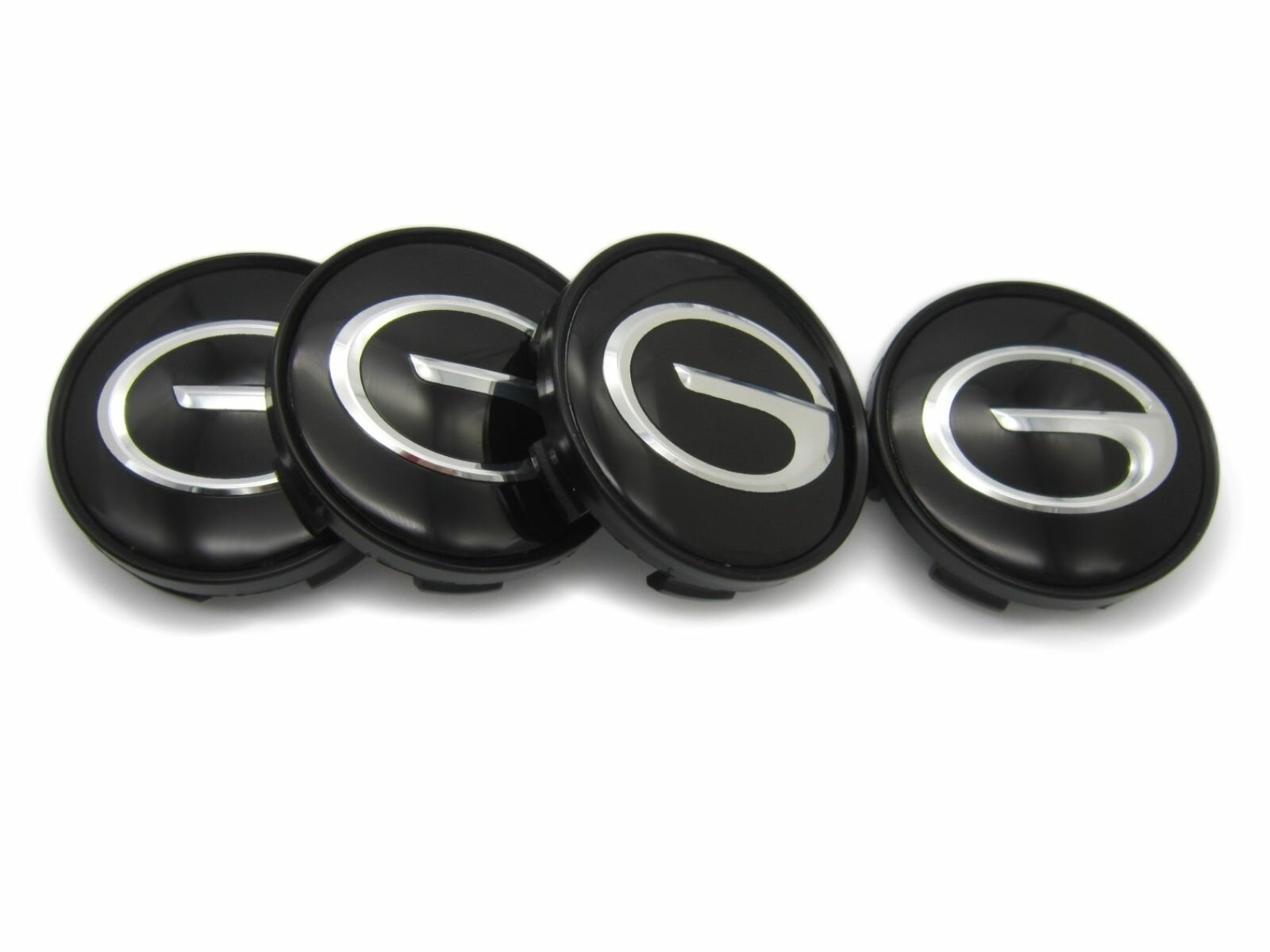 Колпачки, заглушки на литые диски GAC black 59/56/10 мм, комплект 4 шт.