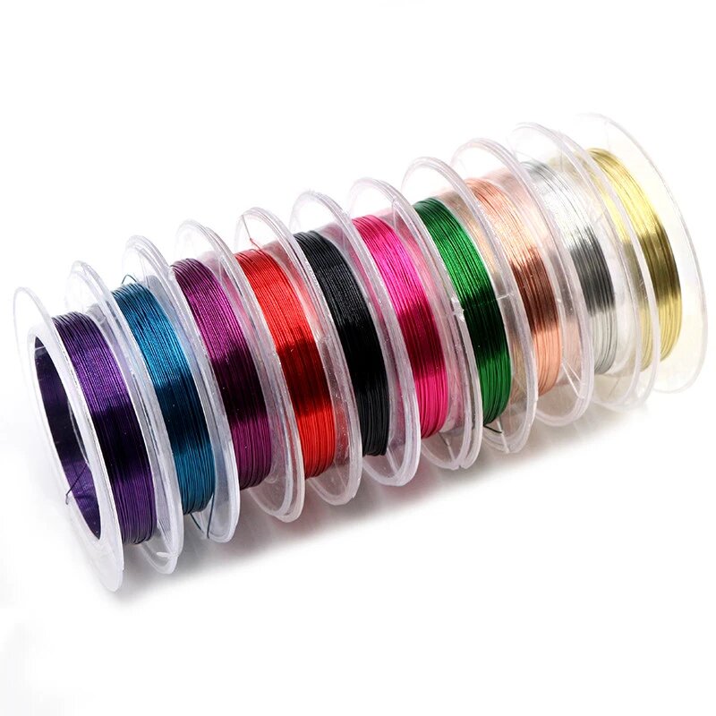 Комплект проволоки для бисероплетения Cqhcyb 0.3mm X 10 Roll