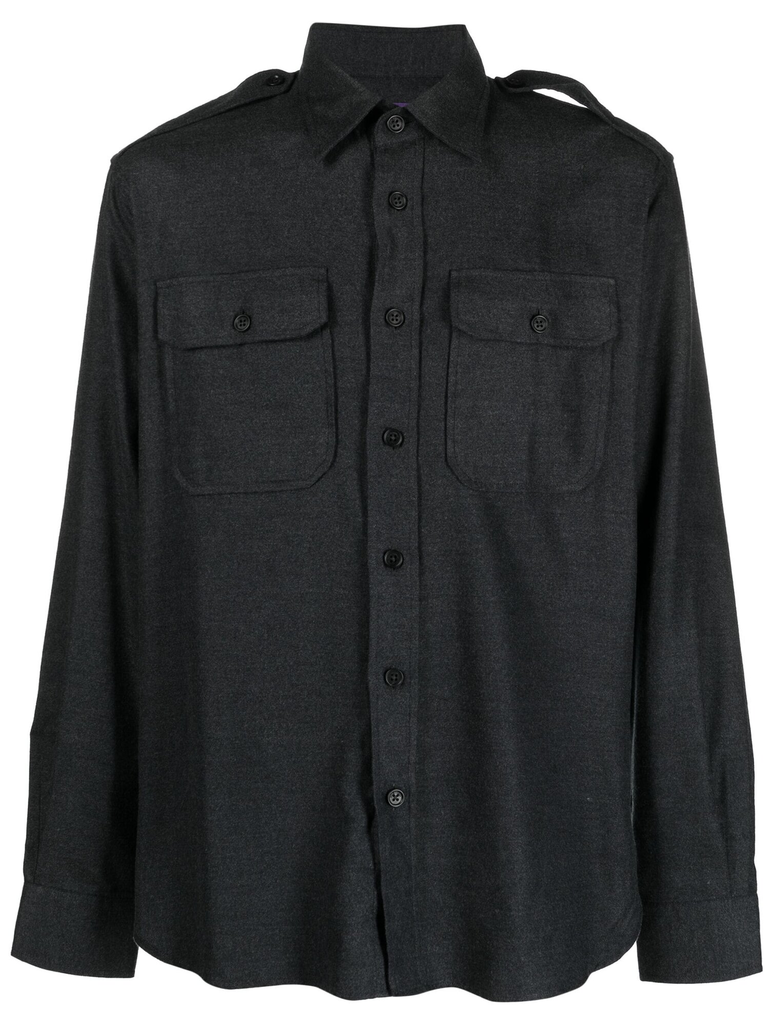 Рубашка Pointed-collar button-up cotton blend shirt