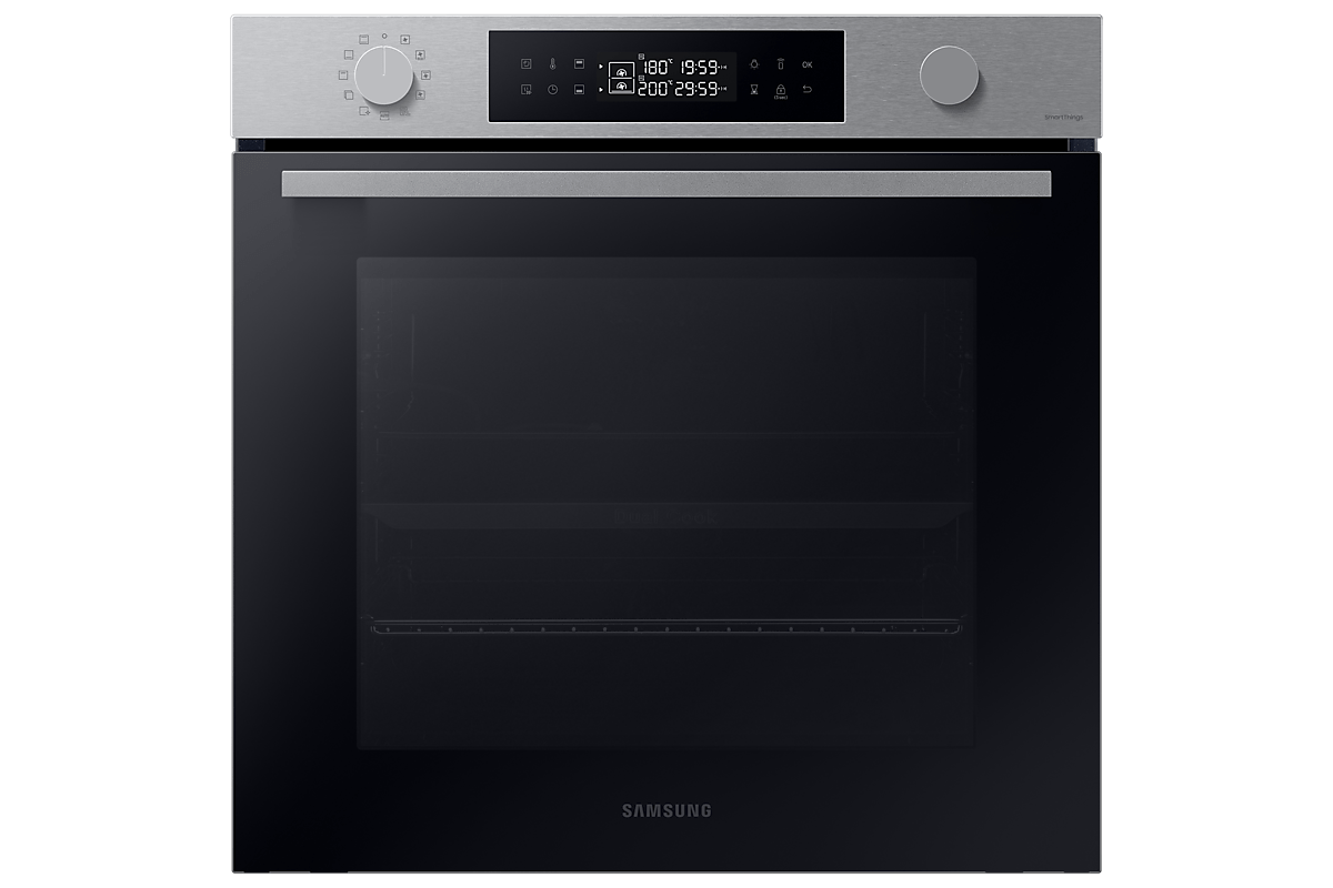 Духовой шкаф Samsung NV7B4445UAS c Dual Cook , 76 л, нержавеющая сталь