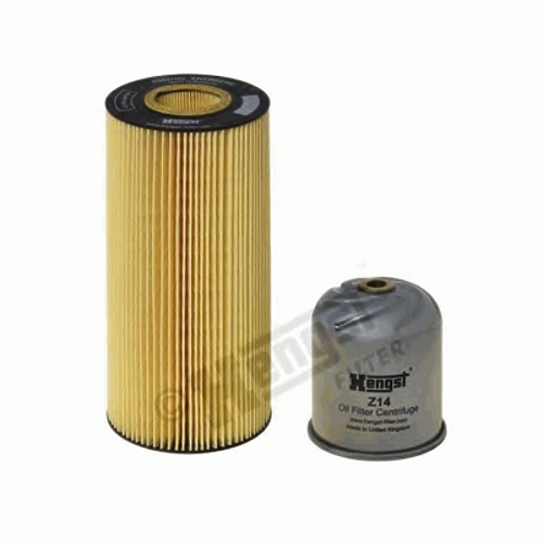 HENGST E502H02 D121 (E502H02D121) фильтр масляный комплект вставка+центриф.\ mb