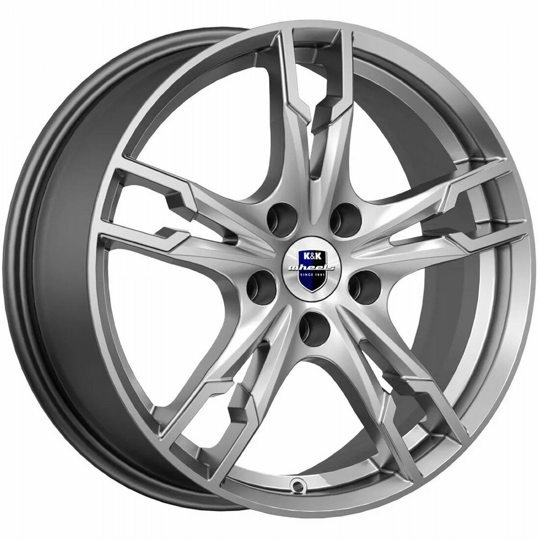 Колесный диск КиК Солар (КС875) 7x17 5x114,3 ET45 67,1 Дарк платинум