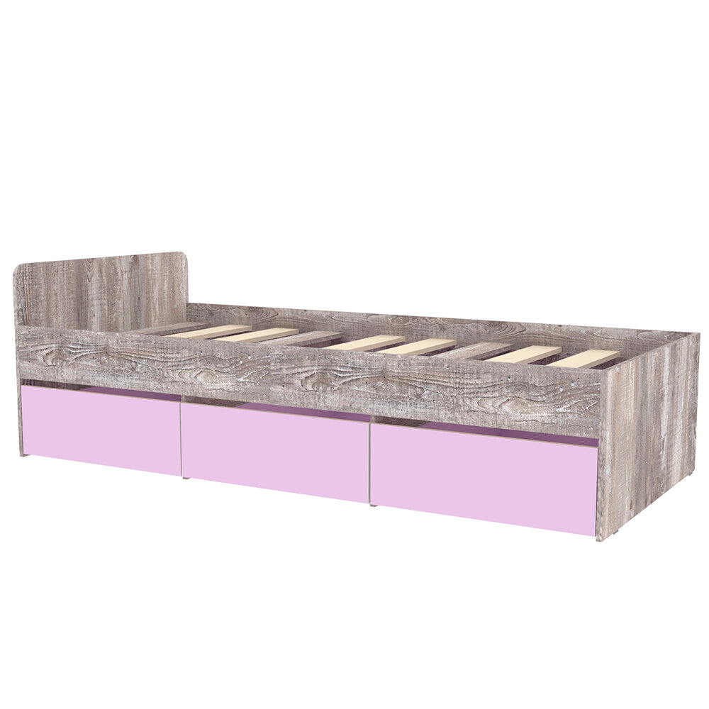 Кровать односпальная КИВи Бетон Ирис