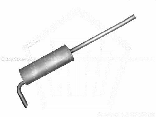 Глушитель для а/м газ 3302 дв. cummins евро 4 удлиненный (330202-1201008-40е4)