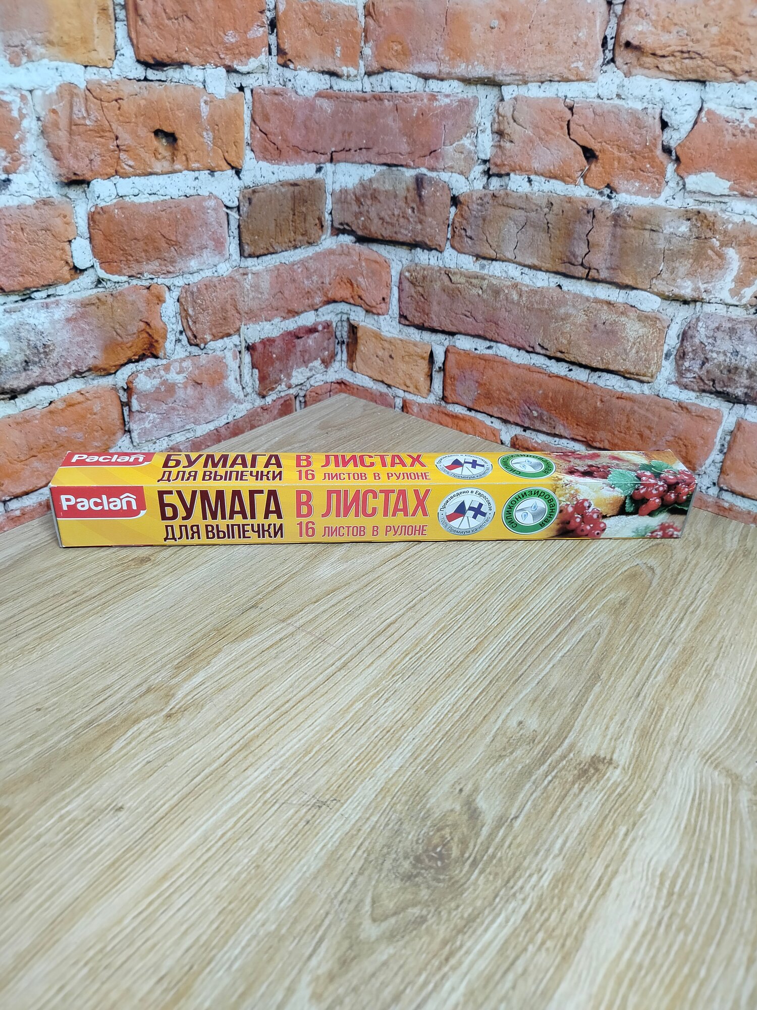 Paclan For Nature Бумага для выпечки в листах с антипригарным покрытием 36*42 см 14 шт