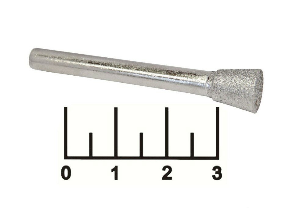 Бор-фреза конус обратный 6*10мм алмазный