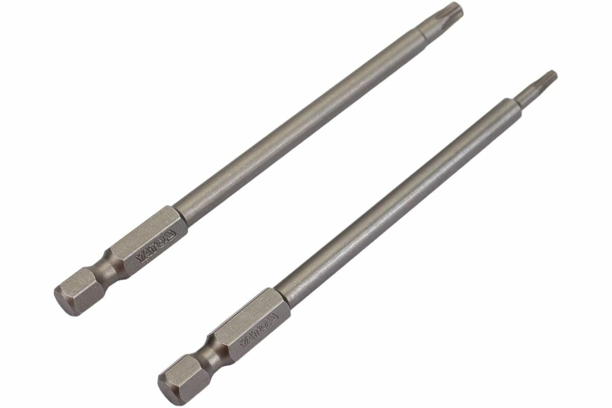 Бита TORX SECURITY Т10, Т25, 100 мм, 2 шт YATO YT-0490