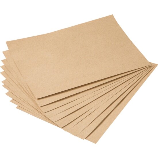 Крафт-бумага Комус оберточная в листах А4 (78г/м2) 210 х 300мм 5 кг, марка А
