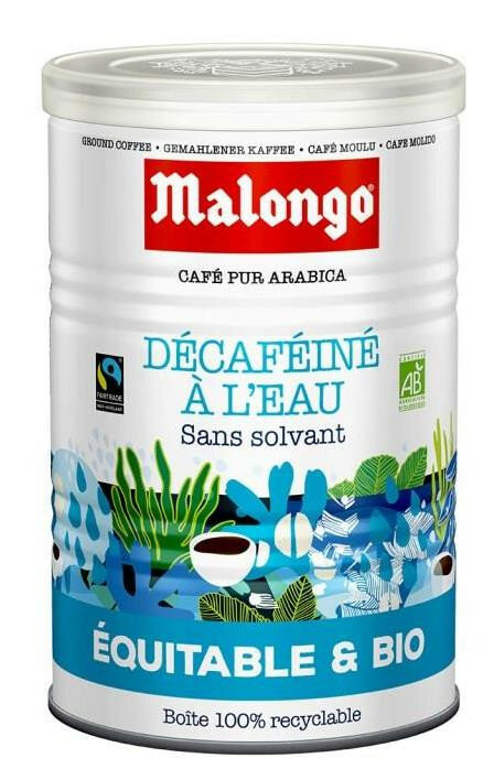 Malongo Deca Aqua кофе молотый 250г арабика 100% ж/б (15317)