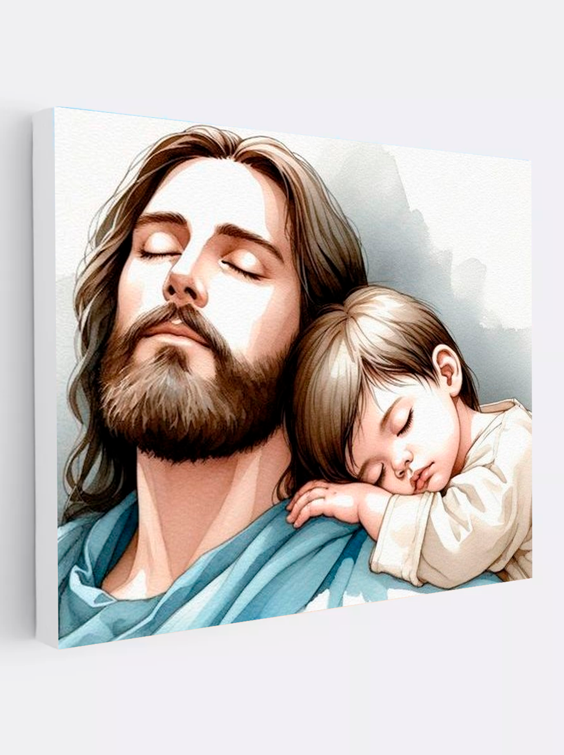 Картина по номерам "Иисус всегда рядом" 40х50 см, хлопковый холст на подрамнике, акрил, АртТойс