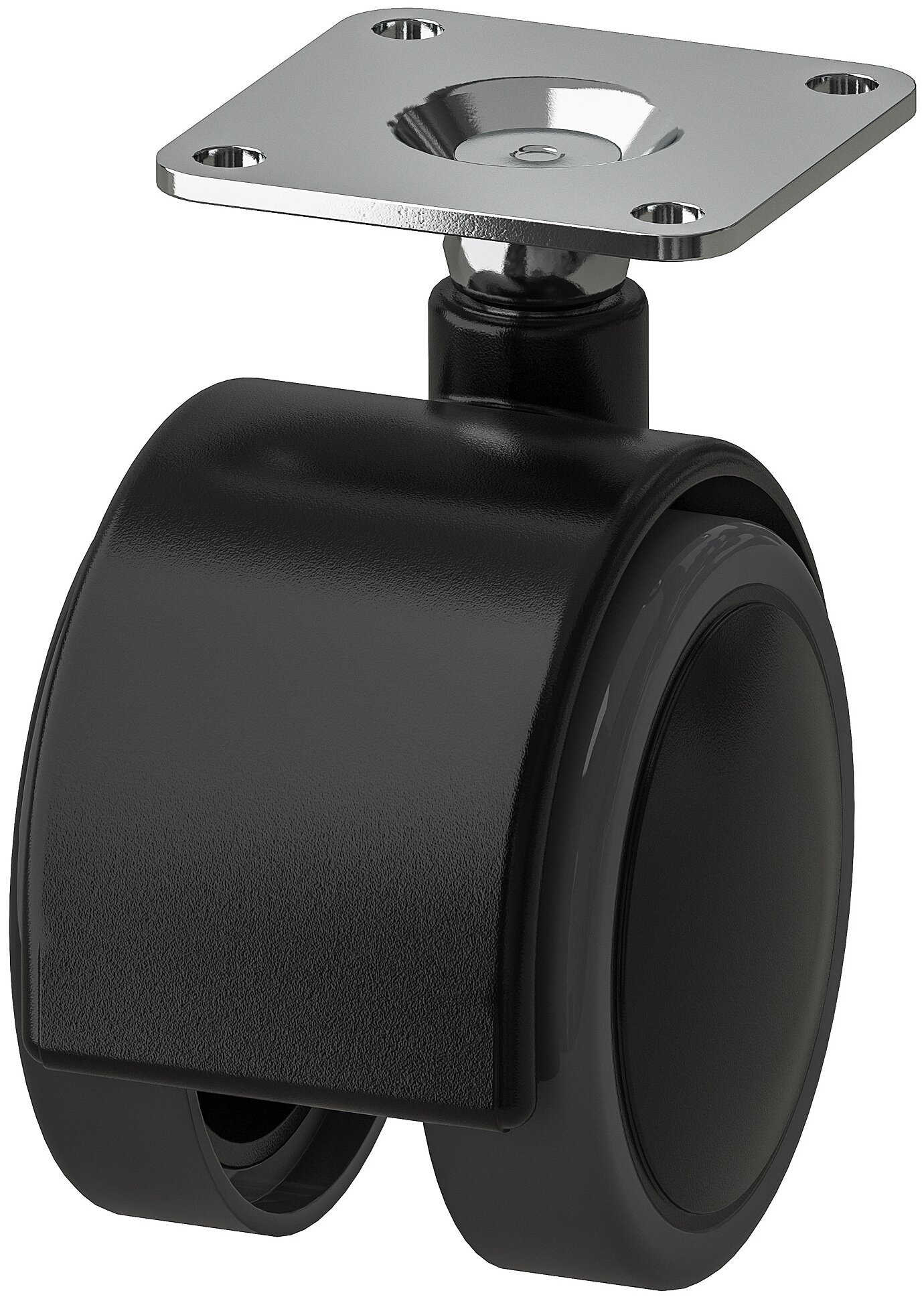 Колесо ИКЕА АЛЕКС, 4 шт, поворотное, D: 5 см, черный