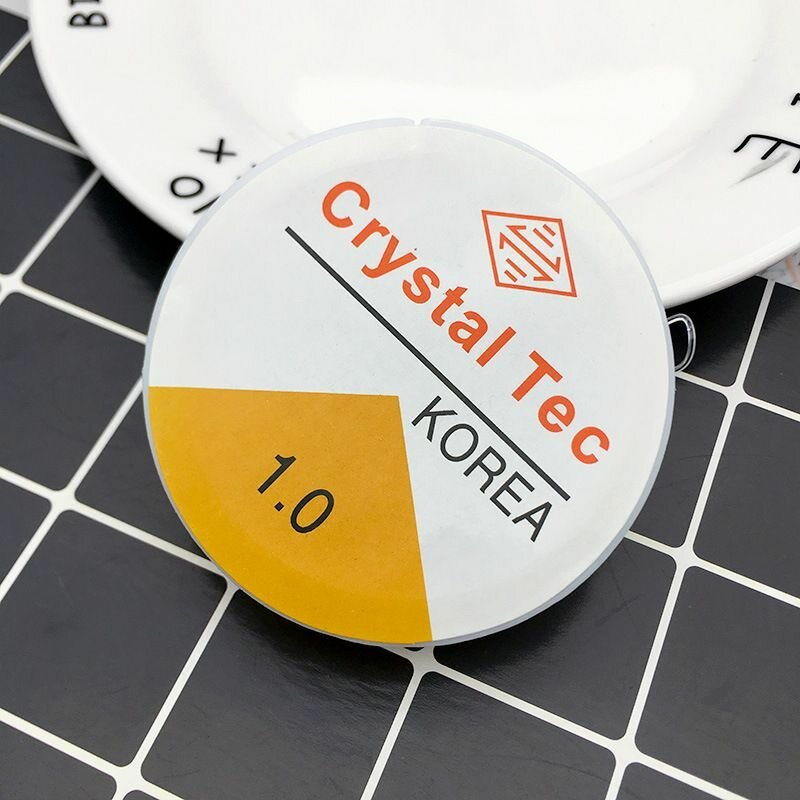 Леска/ нить резинка для браслетов, бисера 1 мм, прозрачная (2 шт в комплекте)