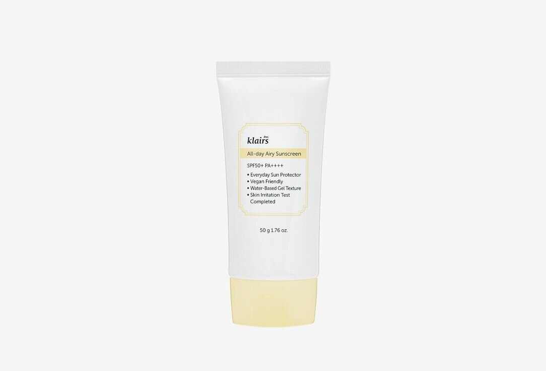Солнцезащитный крем для лица SPF 50+ DEAR, KLAIRS All-day Airy Sunscreen 50 г