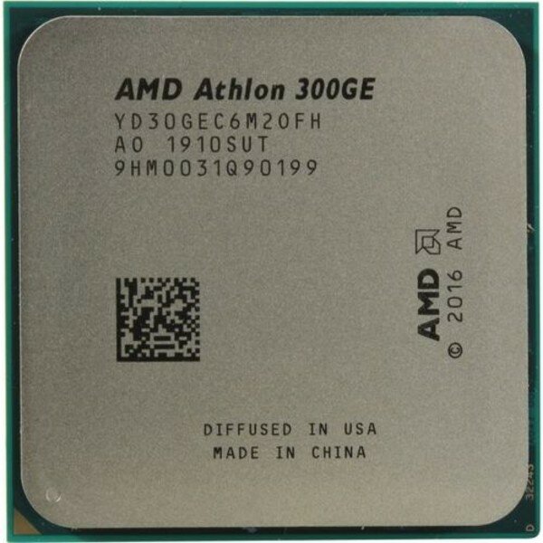 Процессор AMD Athlon 300GE 2C/4T (3.4GHz,5MB,35W, AM4) tray, with Radeon Vega Graphics