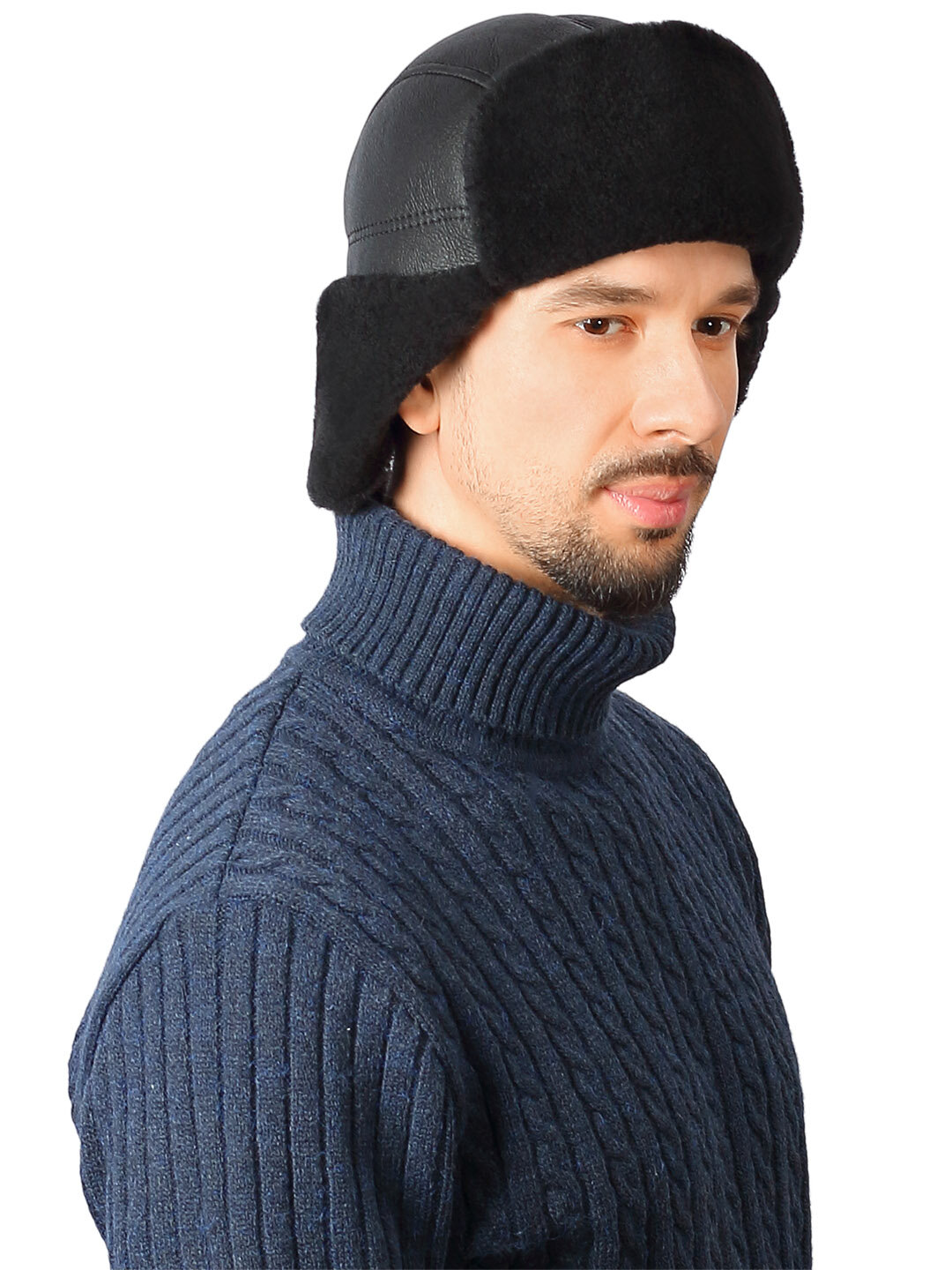 Шапка-ушанка для мужчин