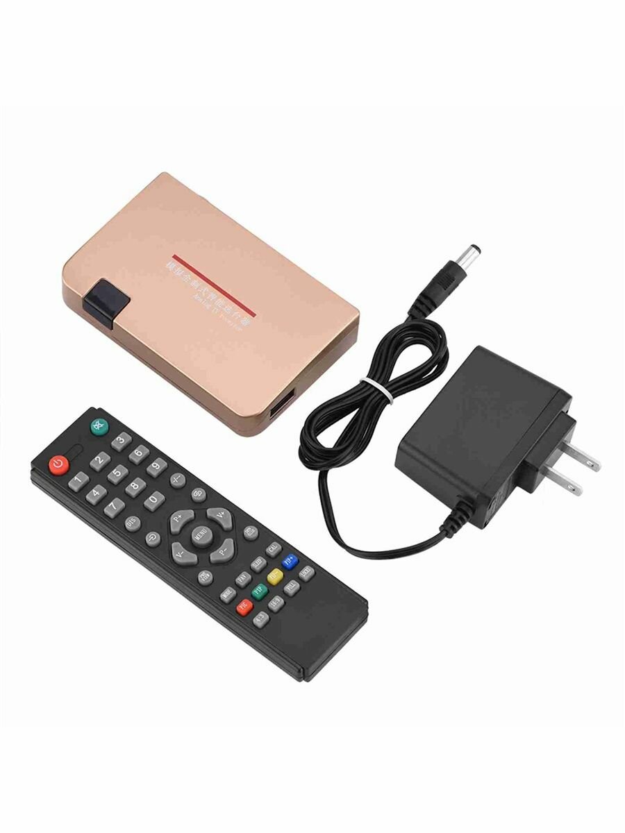 Адаптер преобразователя RF в HDMI для аналогового ТВ-приемника с дистанционным управлением, поддерживает стандартное преобразование для удобства просмотра