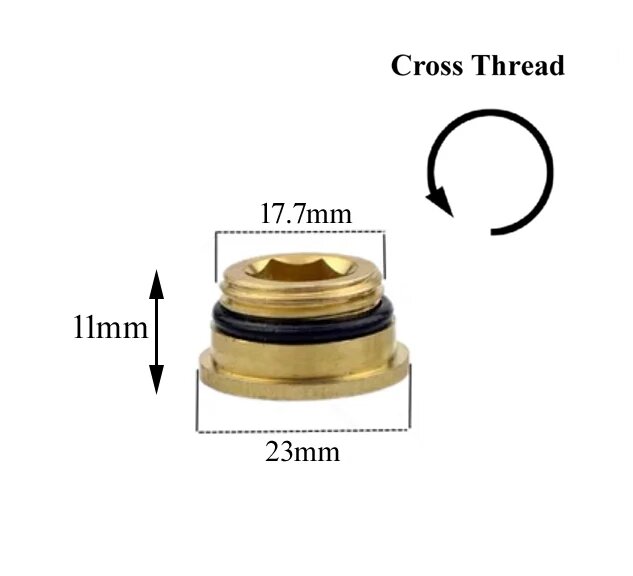 Латунные переходники для душевой штанги Zelsaide 20 шт cross thread