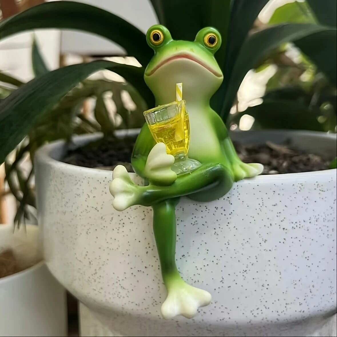 Декоративные статуэтки, маленькие лягушки для украшения рабочего стола, украшения сада,1 шт.