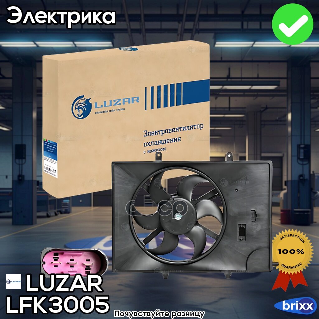 Э/Вентилятор Охл. Для А/М Great Wall Hover (05-)/H3 (10-)/H5 (10-) 2.0I/2.4I (С Кожухом) () | .